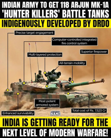 Defence Ministry Orders 118 Arjun Mark 1-A Tanks: Here’s What To Expect ...